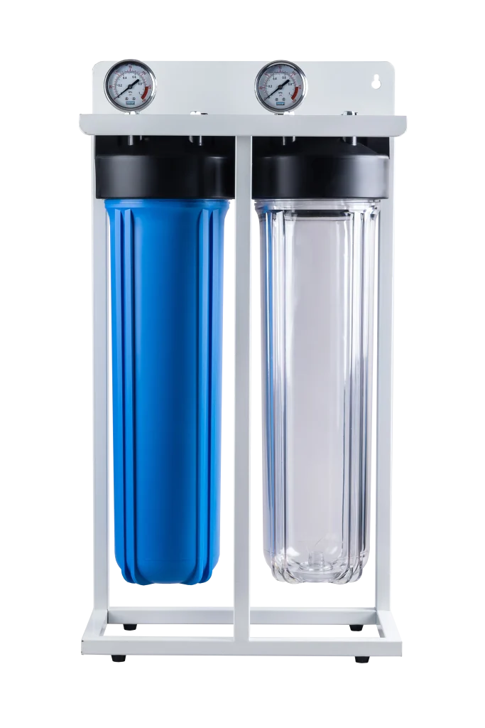 20-inch Big Blue 2-Stage Filter Housing with Metal Frame